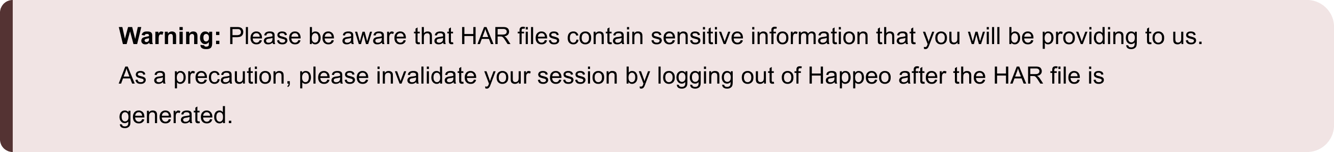 Create a HAR File – Happeo
