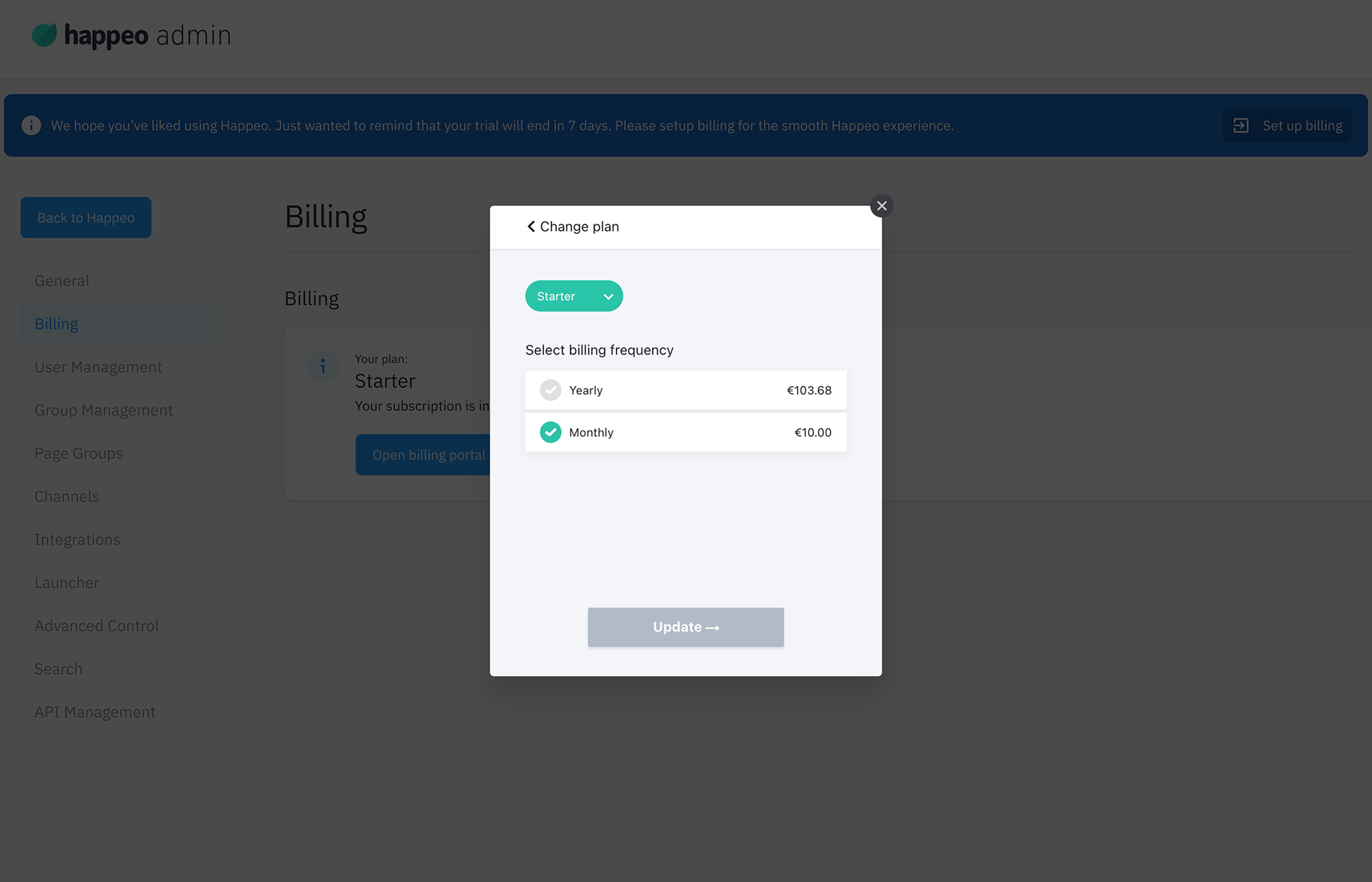 Set Up Your Subscription in Happeo – Happeo