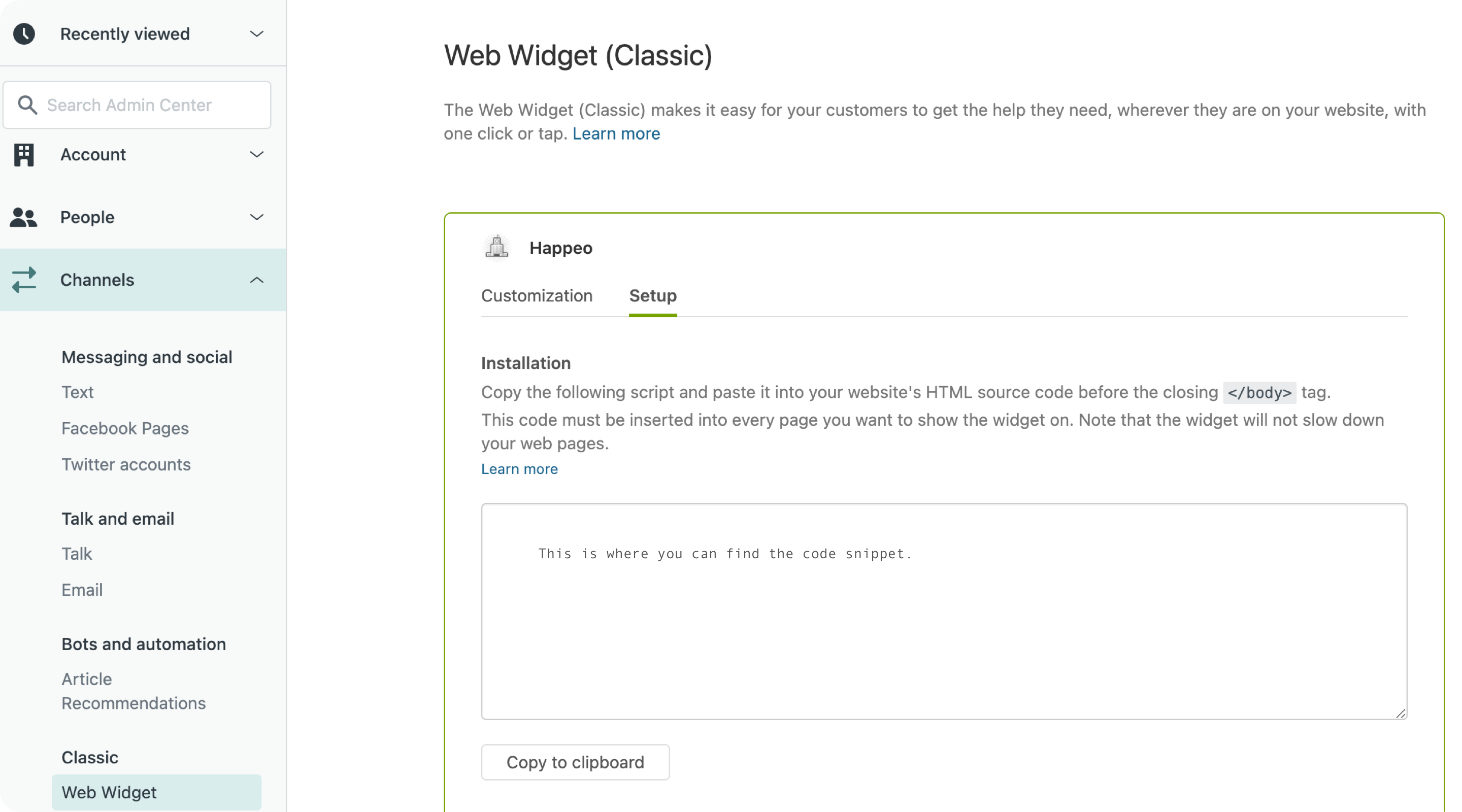 Zendesk Widget – Happeo